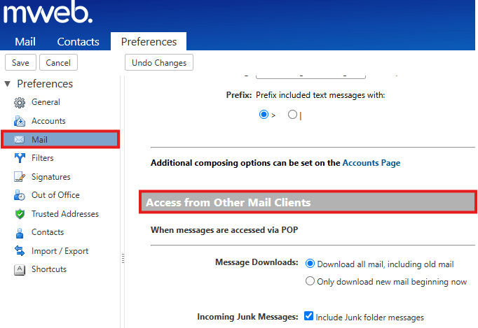 How to Allow or Restrict the Downloading of the Junk Folder Messages to ...