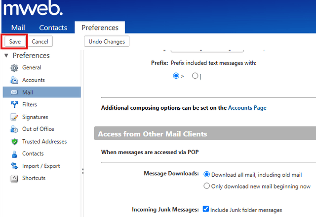 How to Allow or Restrict the Downloading of the Junk Folder Messages to ...