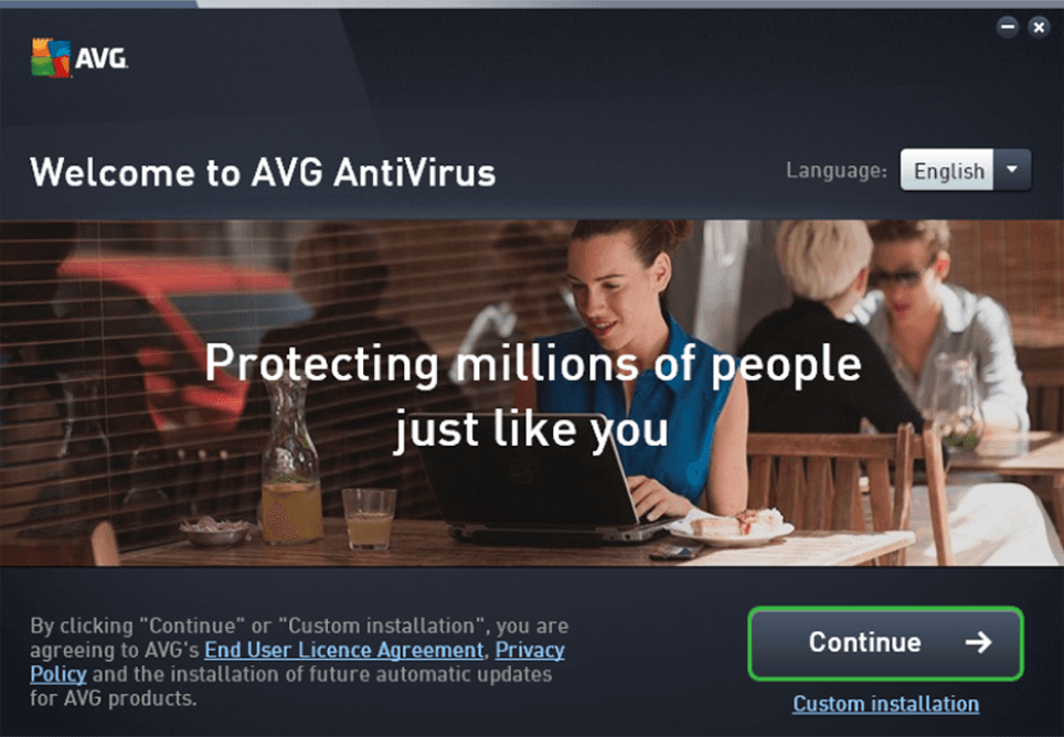 A step-by-step guide to setting up AVG products from Mweb