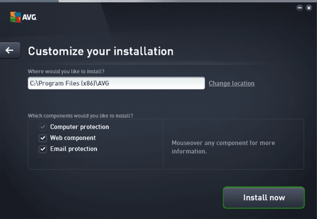 A step-by-step guide to setting up AVG products from Mweb