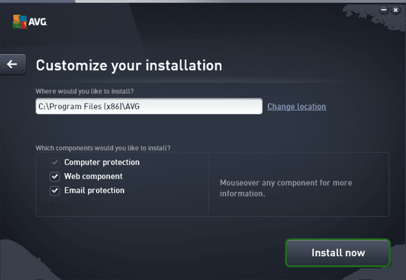 A step-by-step guide to setting up AVG products from Mweb