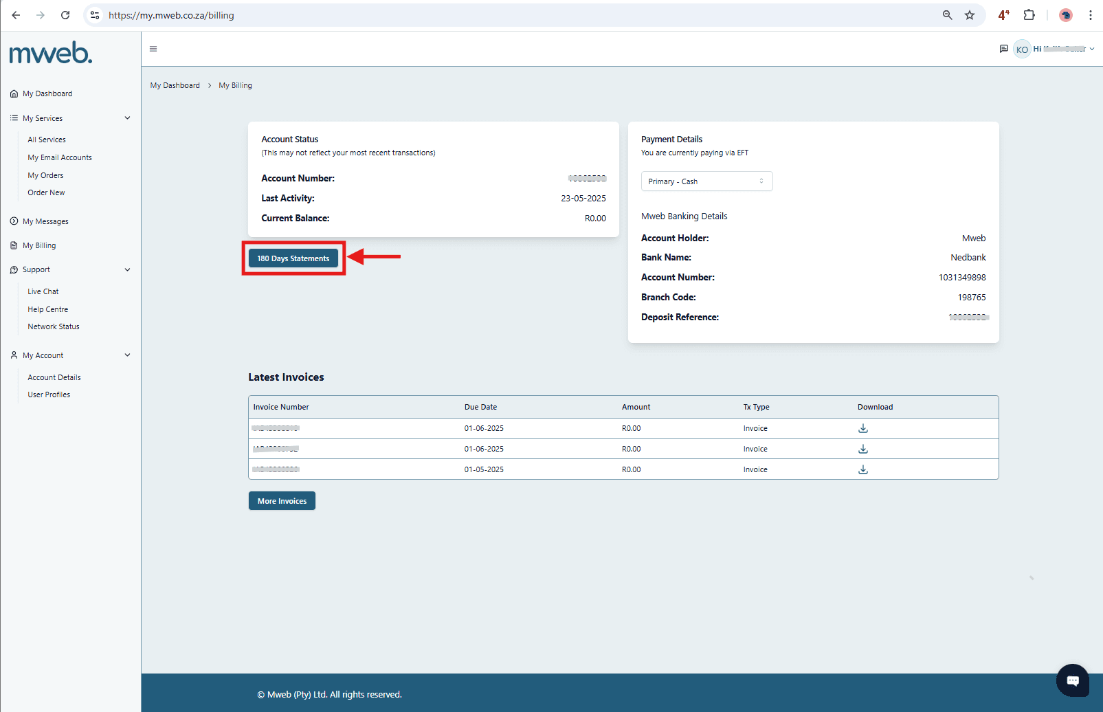 How to download your monthly statement