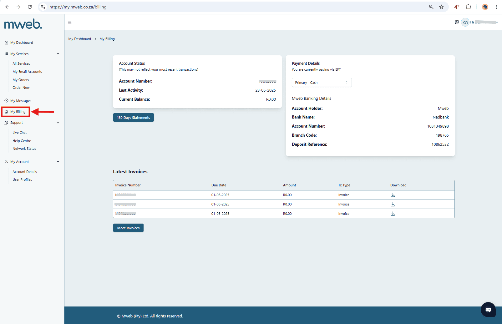 How to download your monthly statement